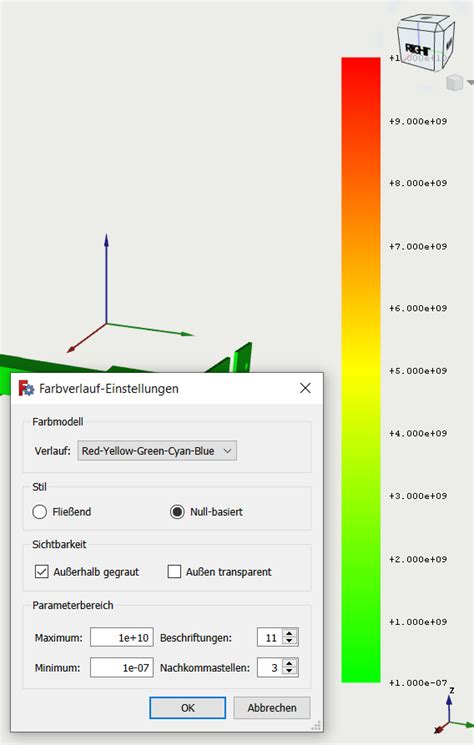 [issue] fem pipeline color legend scale issue · issue 9387 · freecad