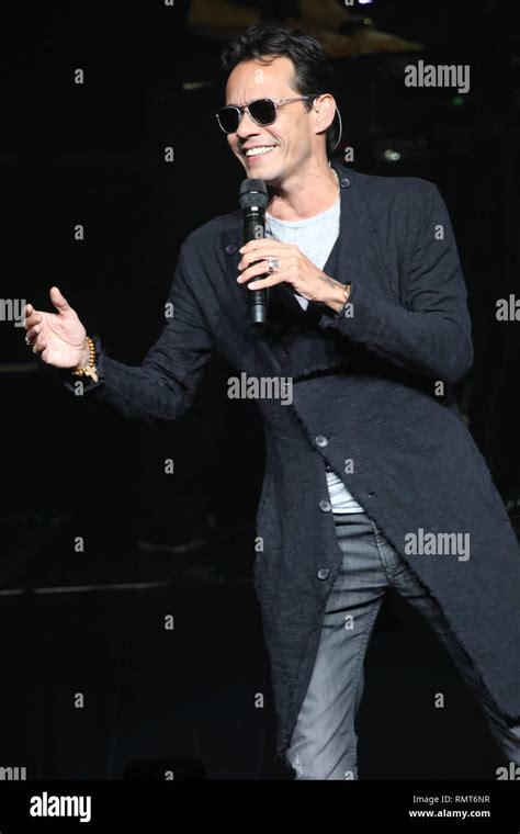 Singer Marc Anthony Is Shown Performing On Stage During A Live