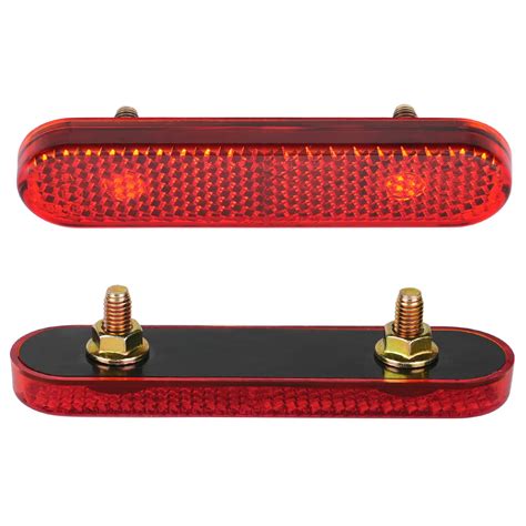 Aybuy 2pcs Motorcycle Reflectors Bolt Screw Rectangular Safety