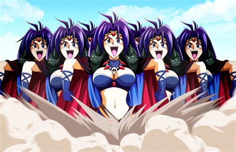 Tedbob84 Naga The Serpent Slayers Highres 1girl D Armor Bikini Armor Blue Eyes Blue