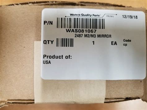 Waters 2487 M2 M3 Mirror Pn Was081067 For Sale Online Ebay