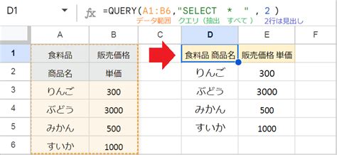 【query関数】select句で範囲を指定！複数列も！