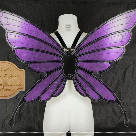 Beetle Wing Sewing Pattern Etsy Butterfly Wings Pattern Leather