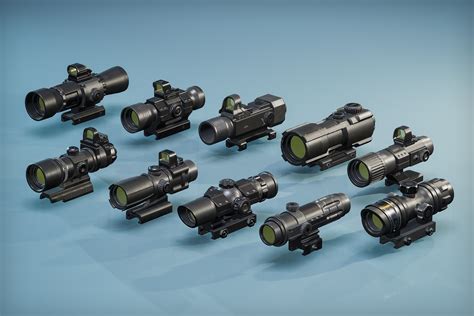 Weapon Optical Scopes 3d Weapons Unity Asset Store