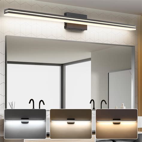 Led Vanity Lights For Bathroom Siet Led Bathroom Mirror Light Black
