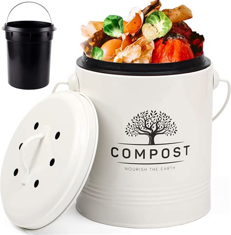 Perfnique Kitchen Compost Bin 13 Gallon Countertop