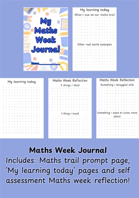 Mash Maths Week Maths Week Journal
