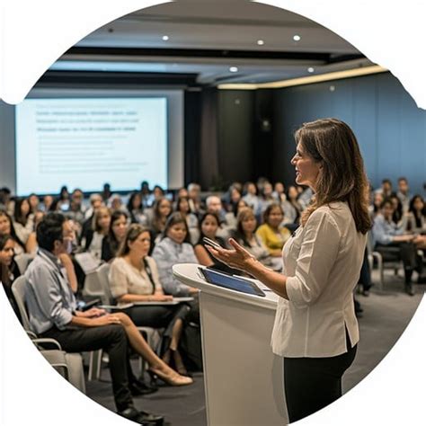 Free Businesswoman Leading Seminar Image Businesswoman Seminar