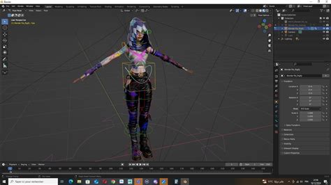 3d Model Arcane Prodigy Jinx Vr Ar Low Poly Cgtrader