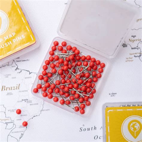 Map Push Pins Color Mix