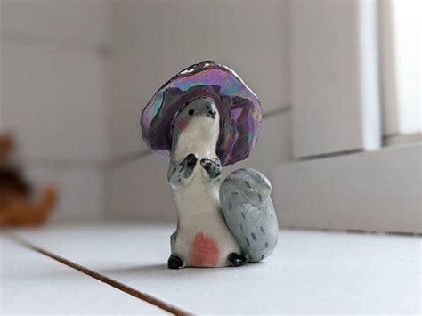 Witch Squirrel Porcelain Figurine Kness