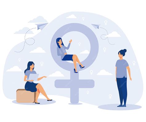 Premium Vector Gender Equality Concept Female And Male Gender Sign