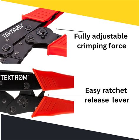 Tektrom Crimper Hs10a Non Insulated Terminals 15 10mm Sparky Tools