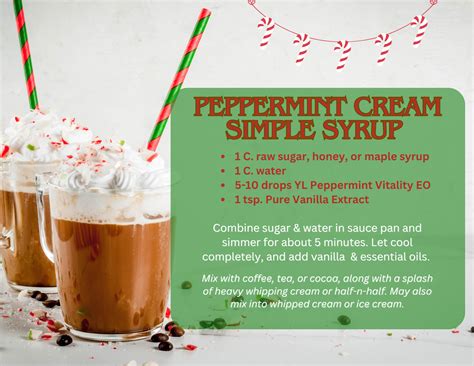 Peppermint Cream Simple Syrup Common Scents Mom