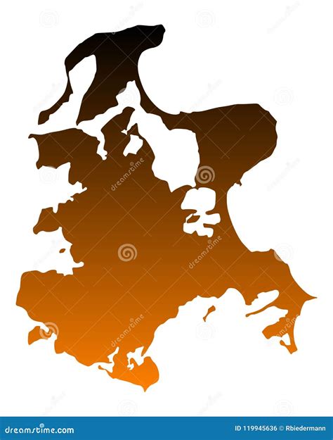 Map Of Ruegen Vector Illustration 119945636