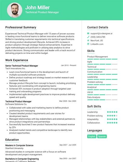 22 Software Manager Cv Examples And Free Templates For 2024 Cvdesignerai