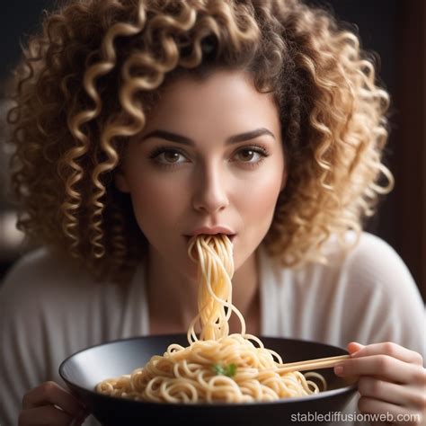 Curly Hair Noodle Transformation Stable Diffusion Online