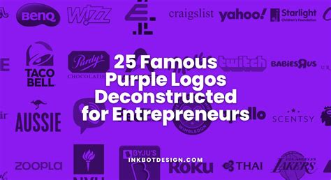 25 Famous Purple Logos Colour Psychology In Brand Design