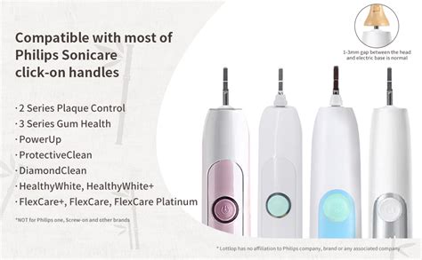 Lottlop Bamboo Electric Toothbrush Heads Plant Based Soft