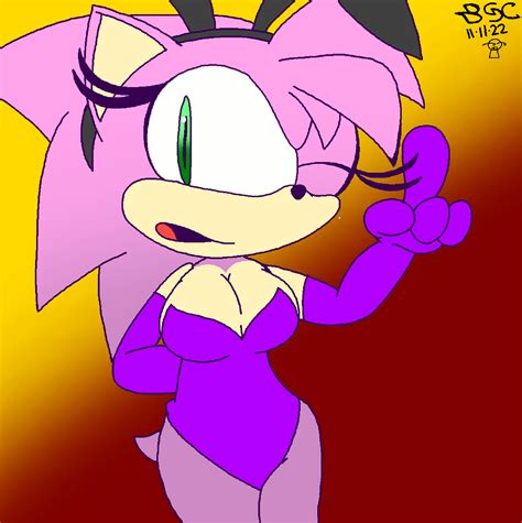 Rule 34 Amy Rose Armwear Bunnysuit Classic Amy Rose Gradient