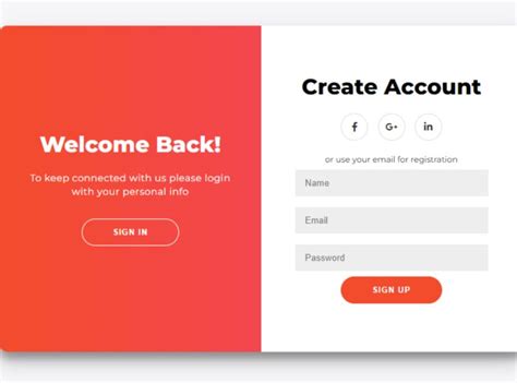 Html Css Signin Signup From Frontendengineer