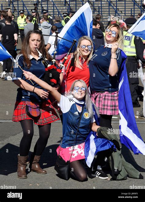 Scotland Fans Ahead Of The 2018 Fifa World Cup Qualifying Group F