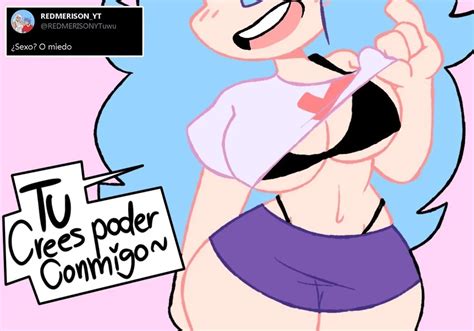 Rule 34 Azrielart Bikini Blue Hair Blush Breasts Friday Night Funkin