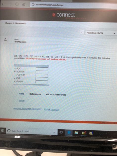 Solved Connect Chapter 4 Homework Question 4 Of 5 Value