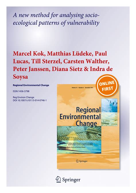 Pdf A New Method For Analysing Socio Ecological Patterns Of