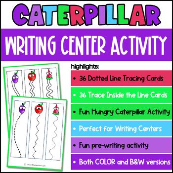 Line Tracing Cards Very Hungry Caterpillar Activity Preschool