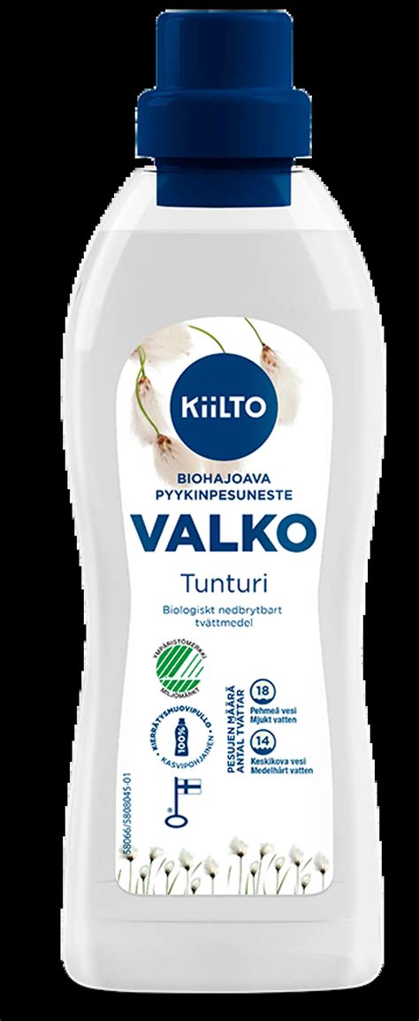 Kiilto Valko Biohajoava Pyykinpesuneste Tunturi 720 Ml Prismafi
