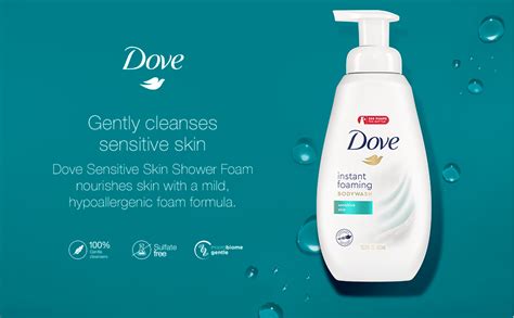 Dove Instant Foaming Body Wash For Soft Smooth Skin