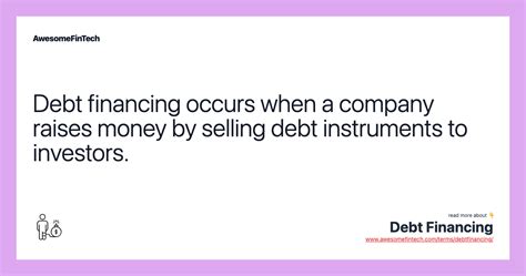 Debt Financing Awesomefintech Blog