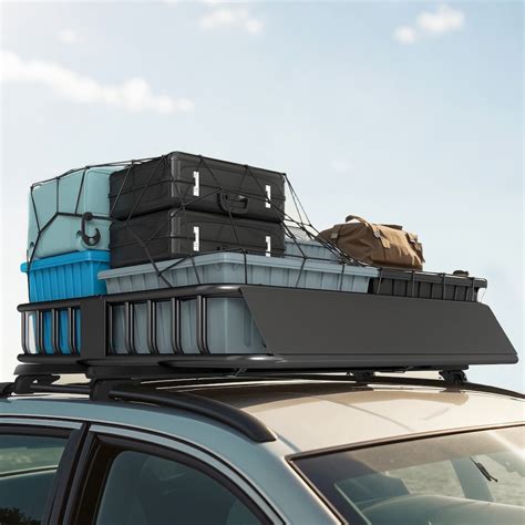 Homcom 907 Kg Universal Roof Rack Basket Steel Car Rooftop Luggage