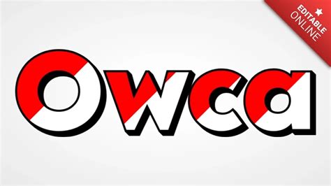 Owca Flag Of Indonesia Text Effect Generator