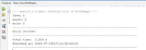 contar palabras en java usando hashmap