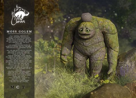 Second Life Marketplace Clover Moss Golem Add Me