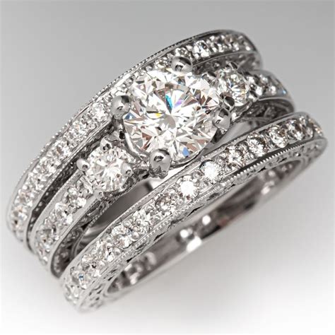 Three Ring Wedding Set 60 Photos