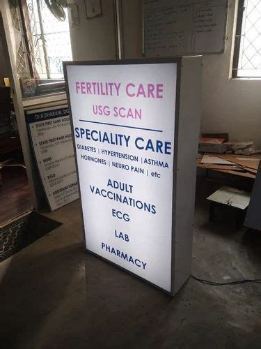 Tube Light Rectangular Flex Sign Board At ₹ 250sq Ft In Coimbatore
