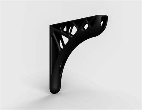 Stl File Topology Optimization Shelf Bracket 007a 🍽️ ・3d Printable