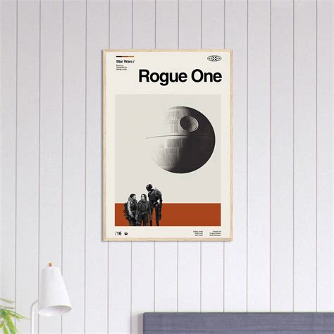 Rogue One Movie Poster Star Wars Poster Rogue One Film Art Citiesbox