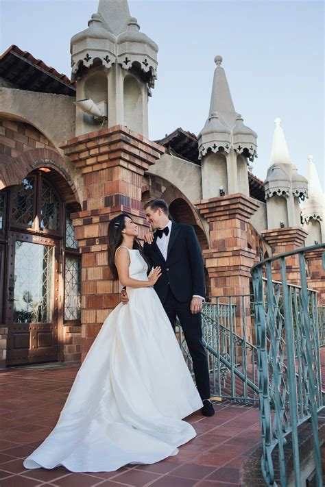 Glamorous Couple At The Mission Inn Hotel And Spa In Riverside