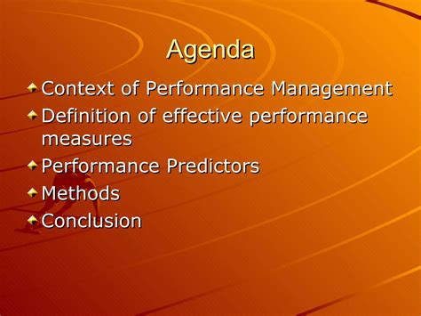 Effective Performance Measures Ppt
