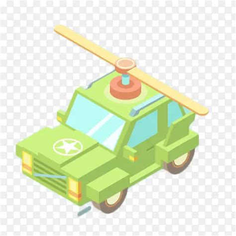 卡通方块带螺旋桨的小汽车png图片素材下载图片编号9718819 Png素材网