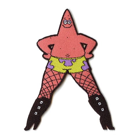 Officially Licensed Spongebob Squarepants Sexy Patrick Patch Cartoon