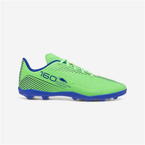 Tenis De Futbol Con Agujetas Azul Marino Con Verde Para Niños 160