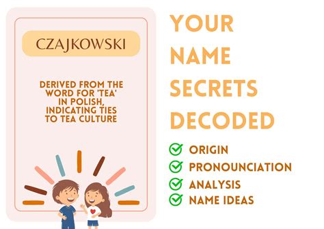 Czajkowski Name Meaning And Pronunciation