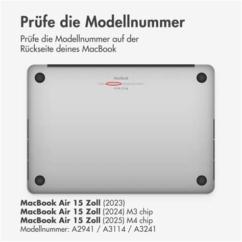 Imoshion Hard Cover Für Das Das Apple Macbook Air 15 Zoll 2023 2024