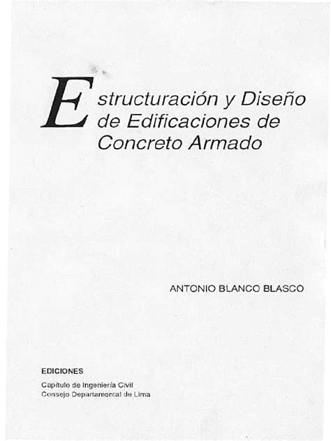 Estructuracion Y Diseño De Edificaciones De Concreto Armado Pdf