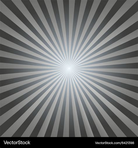 Vintage Abstract Background Explosion Black White Vector Image